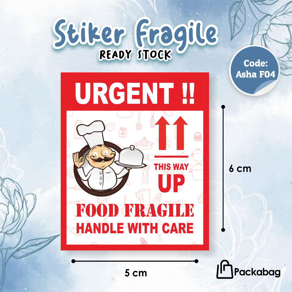 Jual STIKER FRAGILE UNIK & LUCU - UKURAN 6X4 CM - STIKER READY STOCK ...