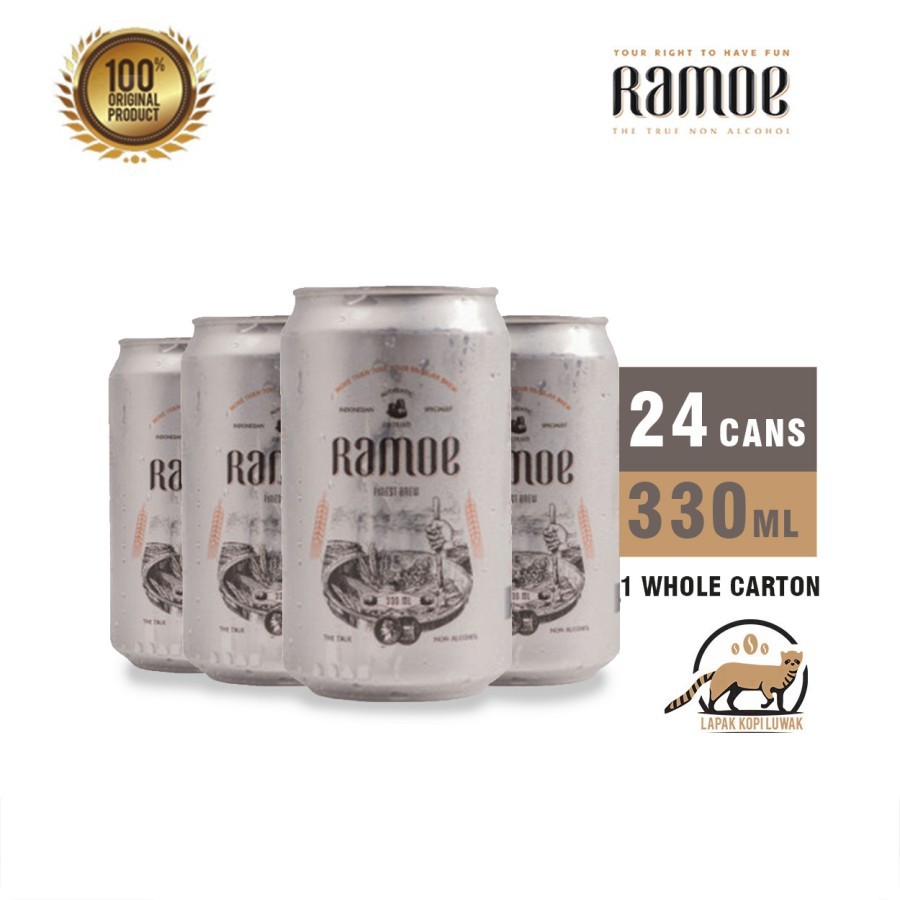 Jual Ramoe Minuman - Non Alkohol Brew Beer x 24 Cans | Shopee Indonesia