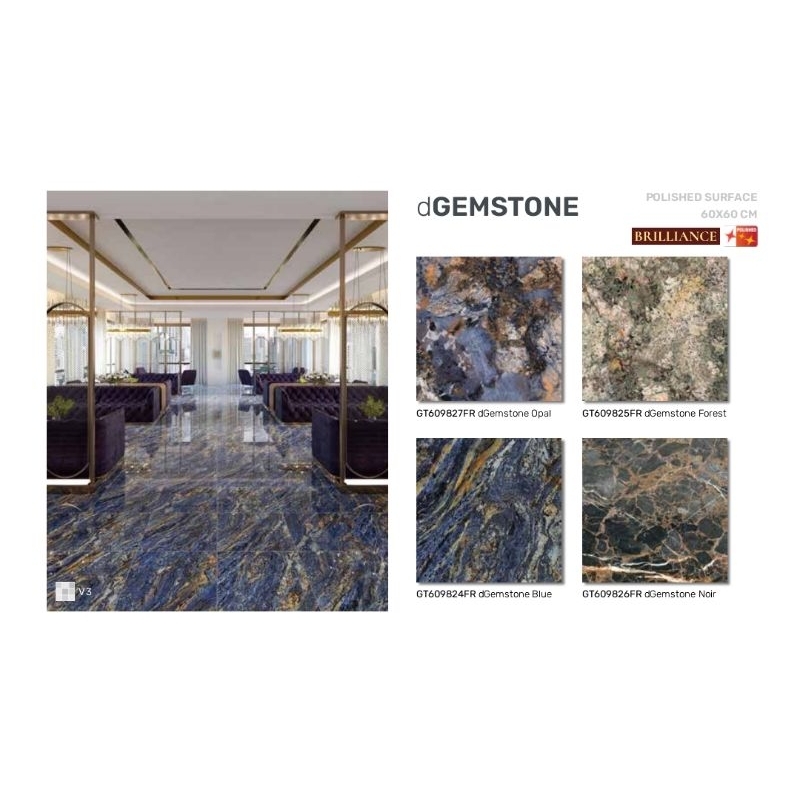 Jual dGemstone Forest Roman Granit gloss 60x60 polished surface | Shopee Indonesia