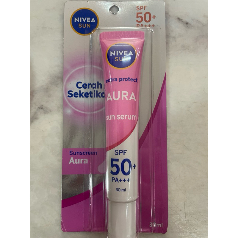 Jual SunScreen Nivea pink 30 ml TUBE / Nivea Sun Protect & White SPF 50 PA+++ Sun Serum | Shopee ...