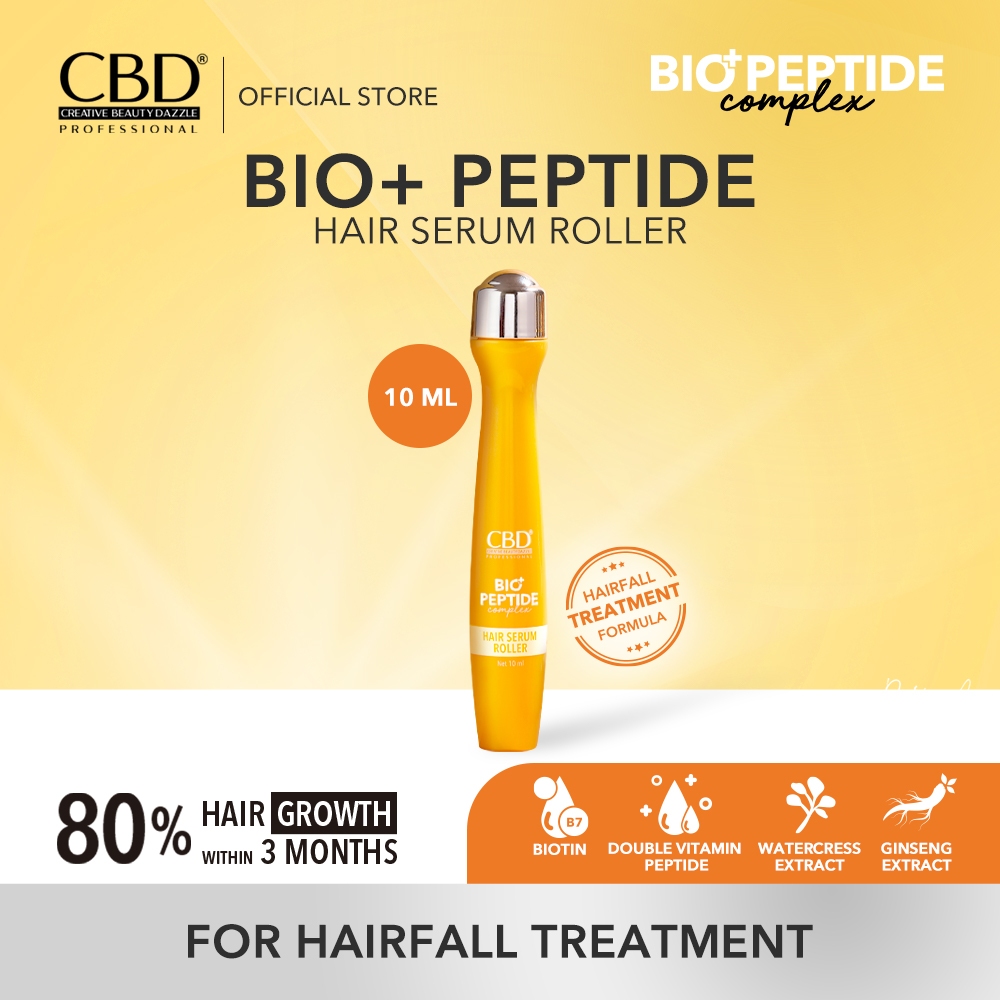 Jual CBD BIO+PEPTIDE COMPLEX HAIR SERUM ROLLER | Shopee Indonesia