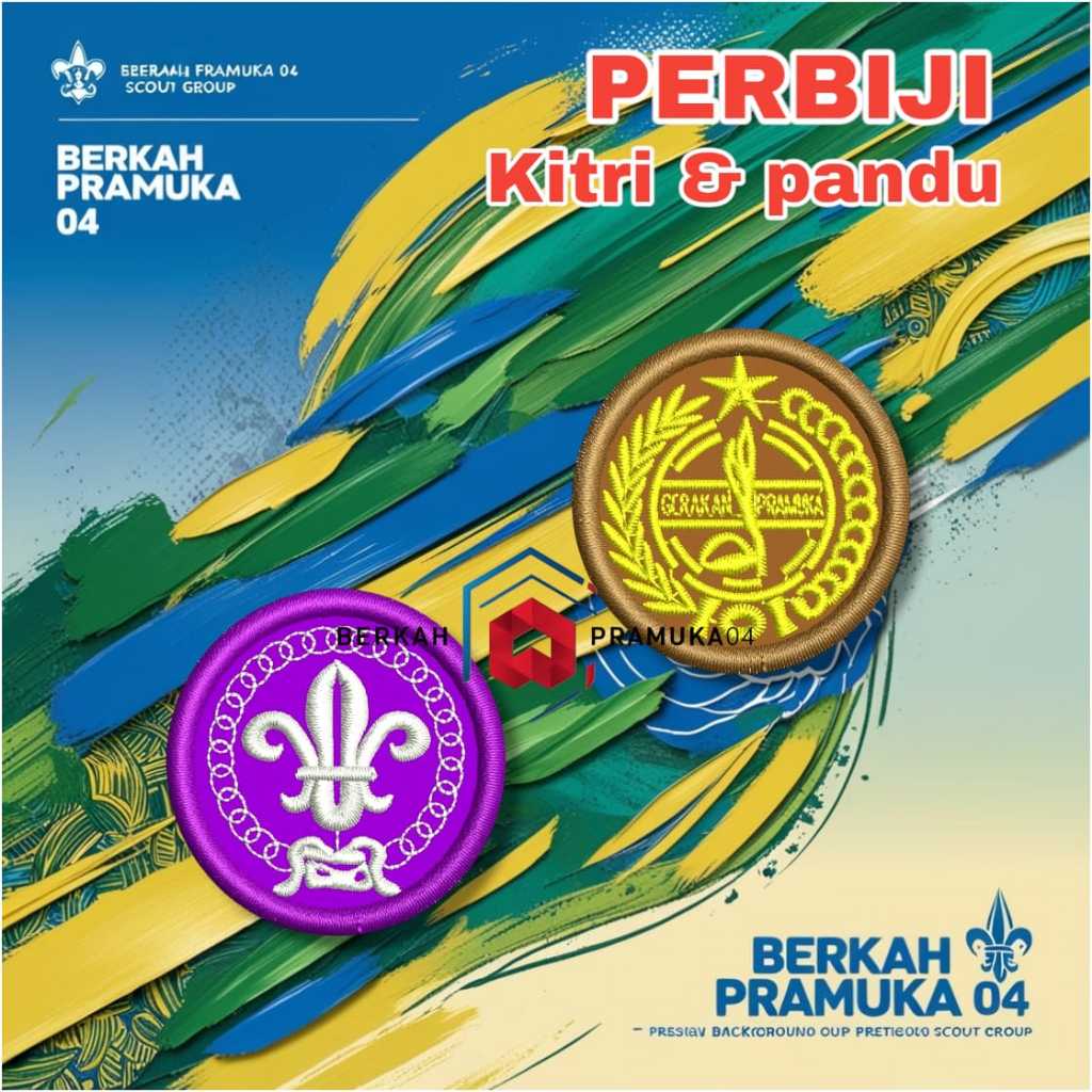 Jual Badge bed logo bordir kitri pandu pelantikan pramuka | Shopee ...