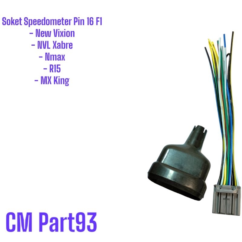 Jual Soket Speedometer 16 Pin FI Yamaha New Vixion R NVL Xabre Nmax R15 ...