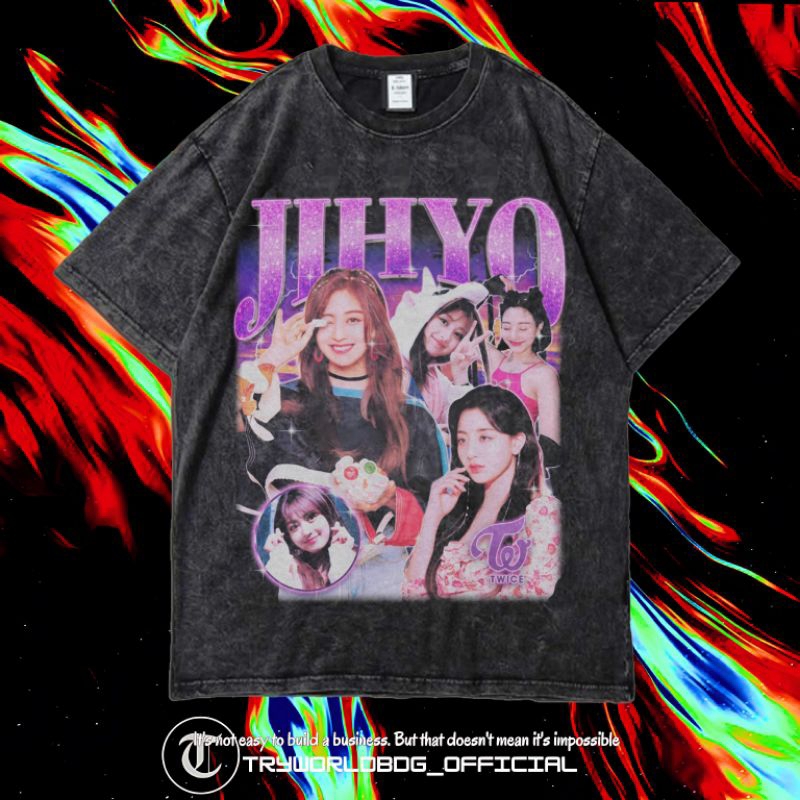 Jual TRYWORLDBDG OFFICIAL "JIHYO" KAOS OVERSIZED | KAOS WASHED | STONE ...
