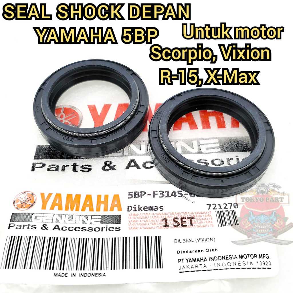 Jual Yamaha Seal Shock Depan 5BP untuk MOTOR Scorpio, Vixion R-15 X-Max KUALITAS ASLI ORIGINAL ...