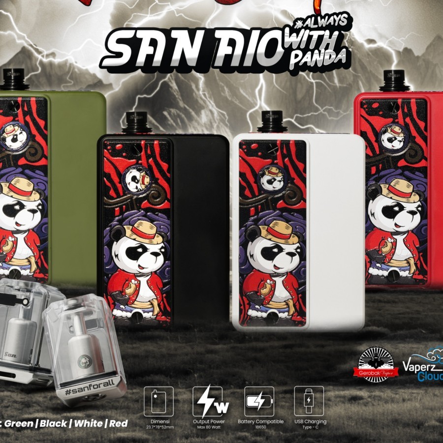 Jual San Aio Panda Edition 80W AIO Boro Kit | Shopee Indonesia
