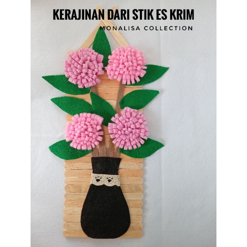 Jual Kerajinan dari stik es krim hiasan dinding dari stik es krim prakarya sekolah homedekor ...
