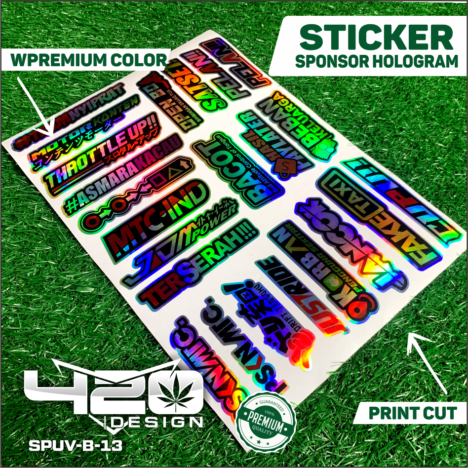 Jual Sticker kata kata / Sticker hitz Vinyl / Sticker viral / Sticker lucu / Sticker racing ...
