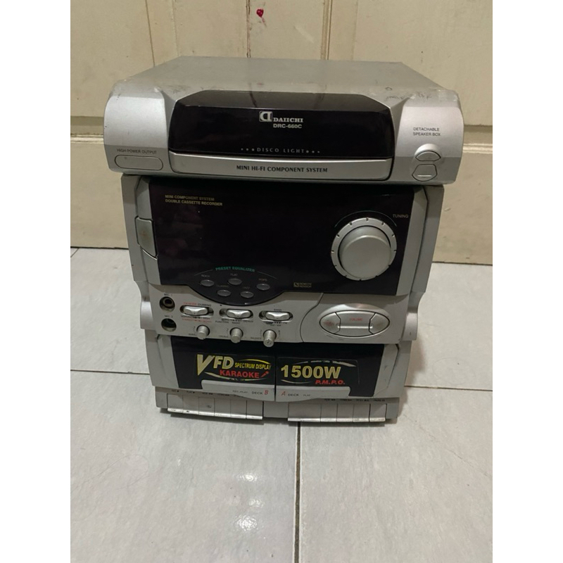 Jual Tape Mini Compo DAIICHI DRC-660C Original | Shopee Indonesia