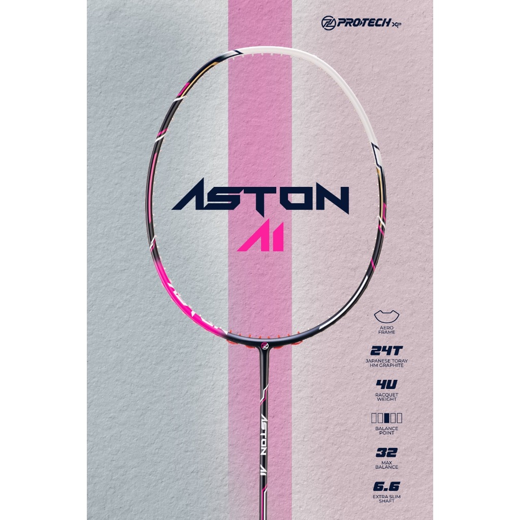 Jual Raket Badminton PROTECH Badminton Racket - Aston A Series (4U ...
