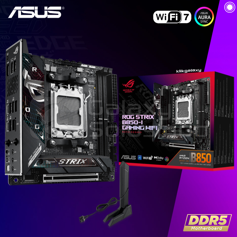 Jual ASUS B850-I ROG STRIX GAMING WIFI - AMD AM5 B850 DDR5 Motherboard ...