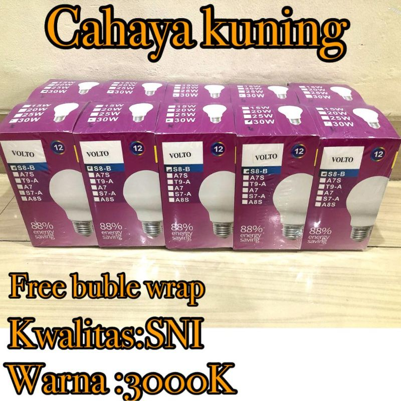 Jual LAMPU LED VOLTO BOHLAM LED VOLTO CAHAYA KUNING LAMPU LED MURAH ...