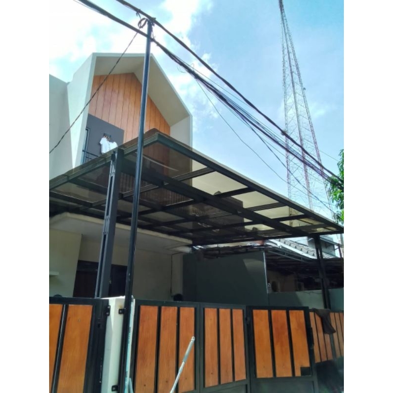 Jual kanopi atap solar plate 1.2mm Ali terpasang | Shopee Indonesia