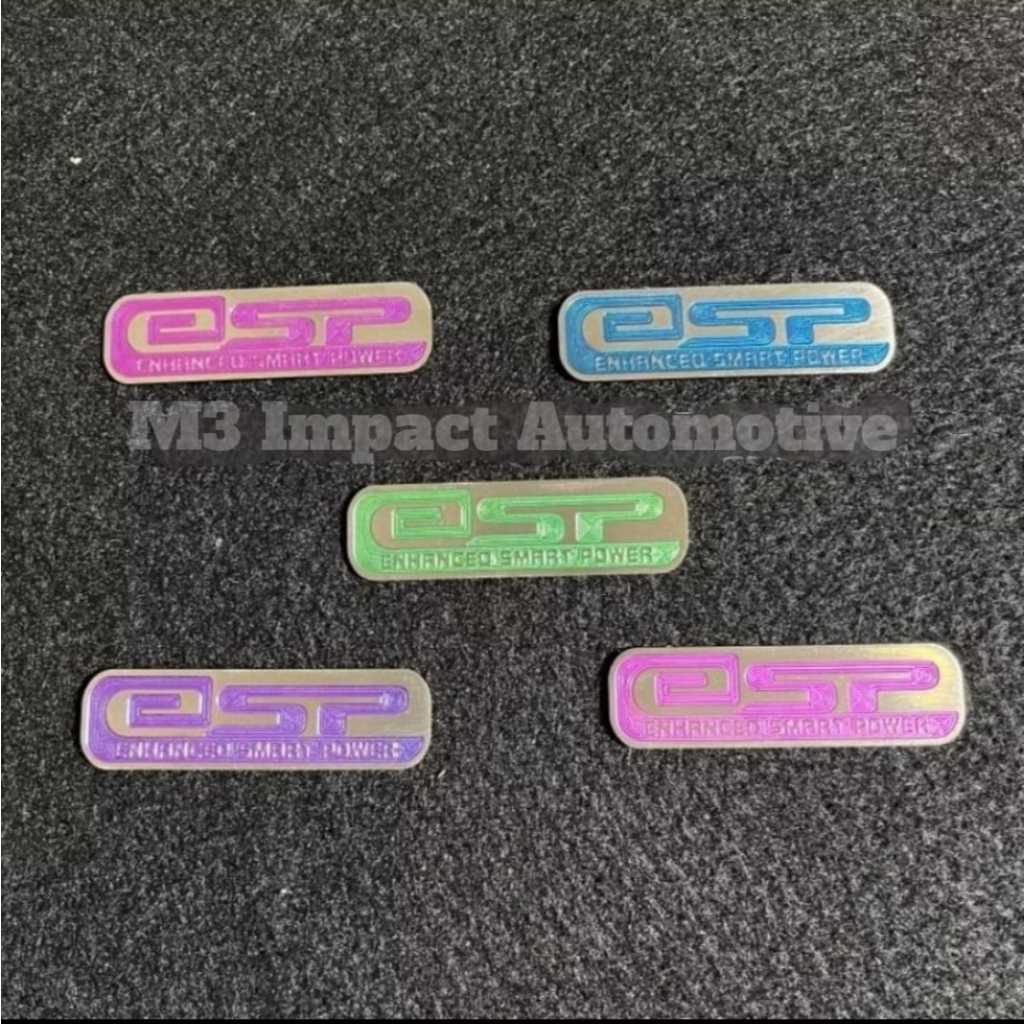 Jual Emblem logo stiker titanium warna batok honda ESP original vietnam ...