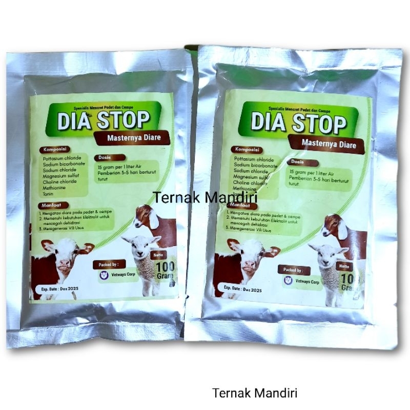 Jual DIA STOP 100g Obat Diare Mencret Sapi kambing domba | Shopee Indonesia