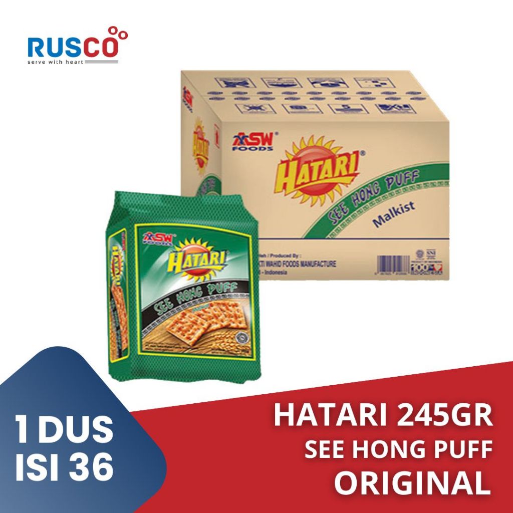 Jual Hatari See Hong Puff (Original-Manis) 245 gr ( 1 KARTON - ISI 36 PCS ) | Shopee Indonesia