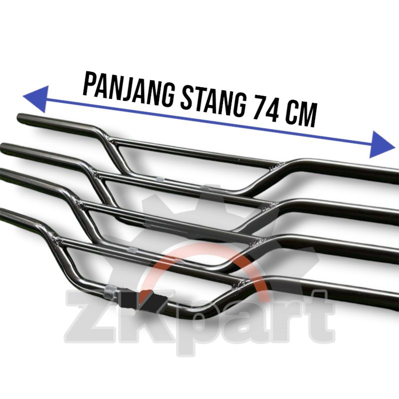 Jual Stang Stir Trail Hitam Honda Crf Super moto Universal Klx Cb ...