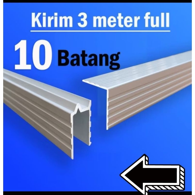 Jual Aluminium Silver 3 meter ( 10 batang ) | Shopee Indonesia