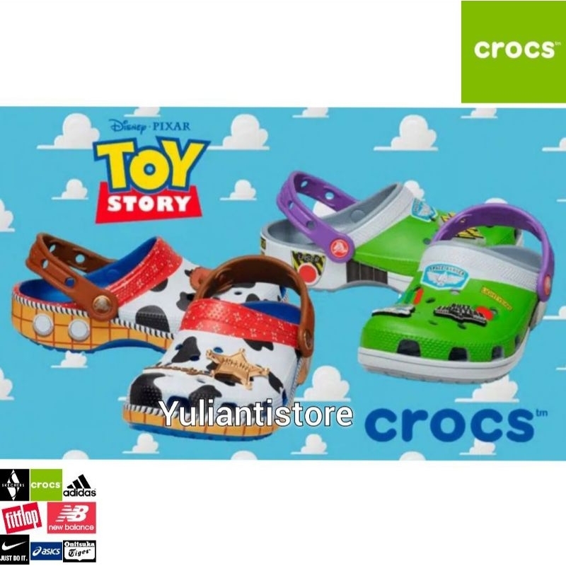 Jual SANDAL CROCS TOY STORY JIBBITZ | Shopee Indonesia