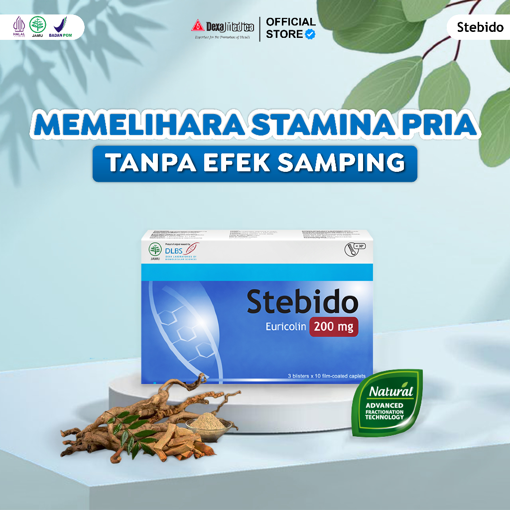 Jual Stebido Suplemen Pria - Stebido 30 Kaplet 200 mg | Shopee Indonesia