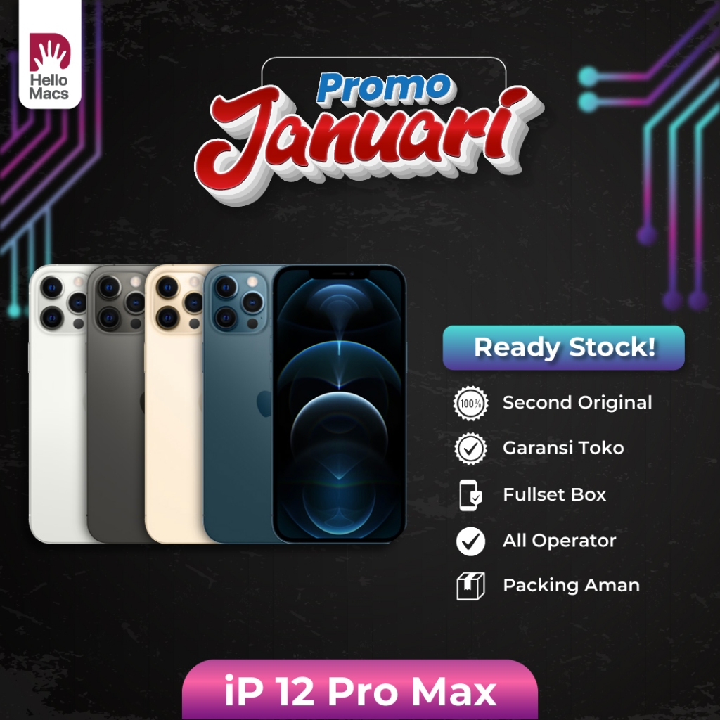 Jual iP 12 Pro Max Second Original All Provider | Shopee Indonesia