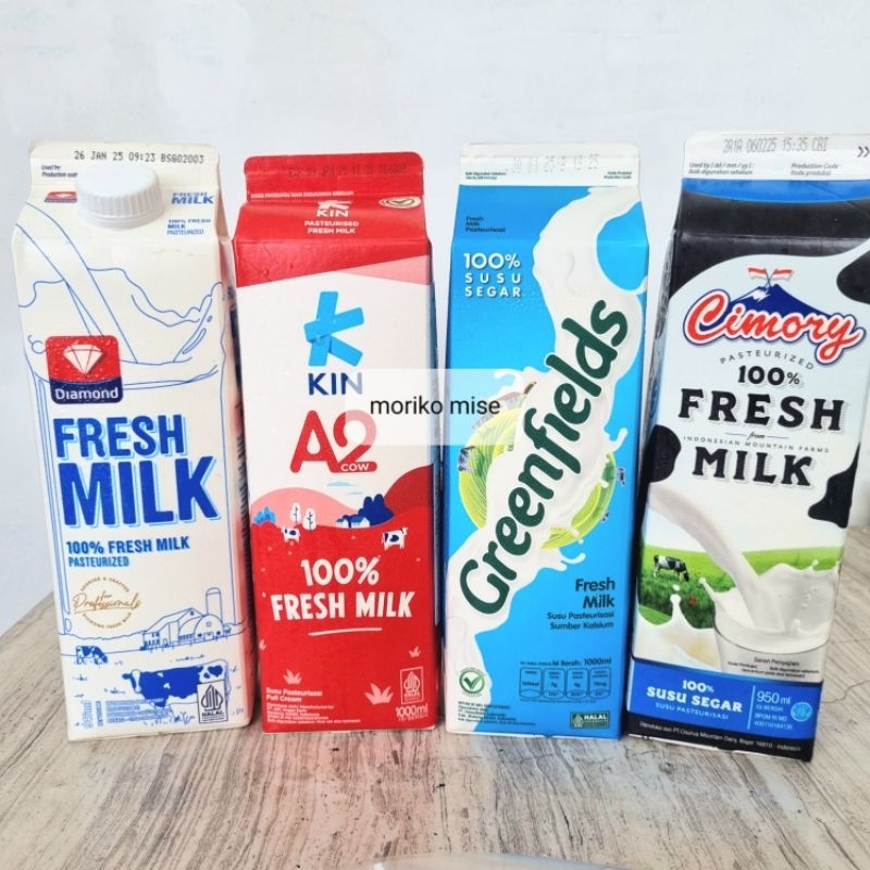 Jual [ FRESH MILK ] KIN fresh milk / susu greenfields / NZMP full cream ...