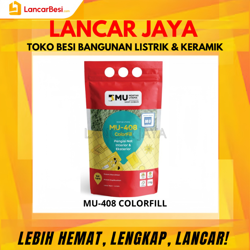 Jual Mortar Utama MU-408 ColorFill Pengisi Nat Keramik 1Kg - Warna B ...