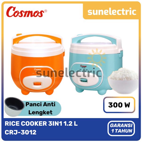 Jual COSMOS CRJ - 3012 Rice Cooker Penanak Nasi 3in1 (1.2 Liter ...