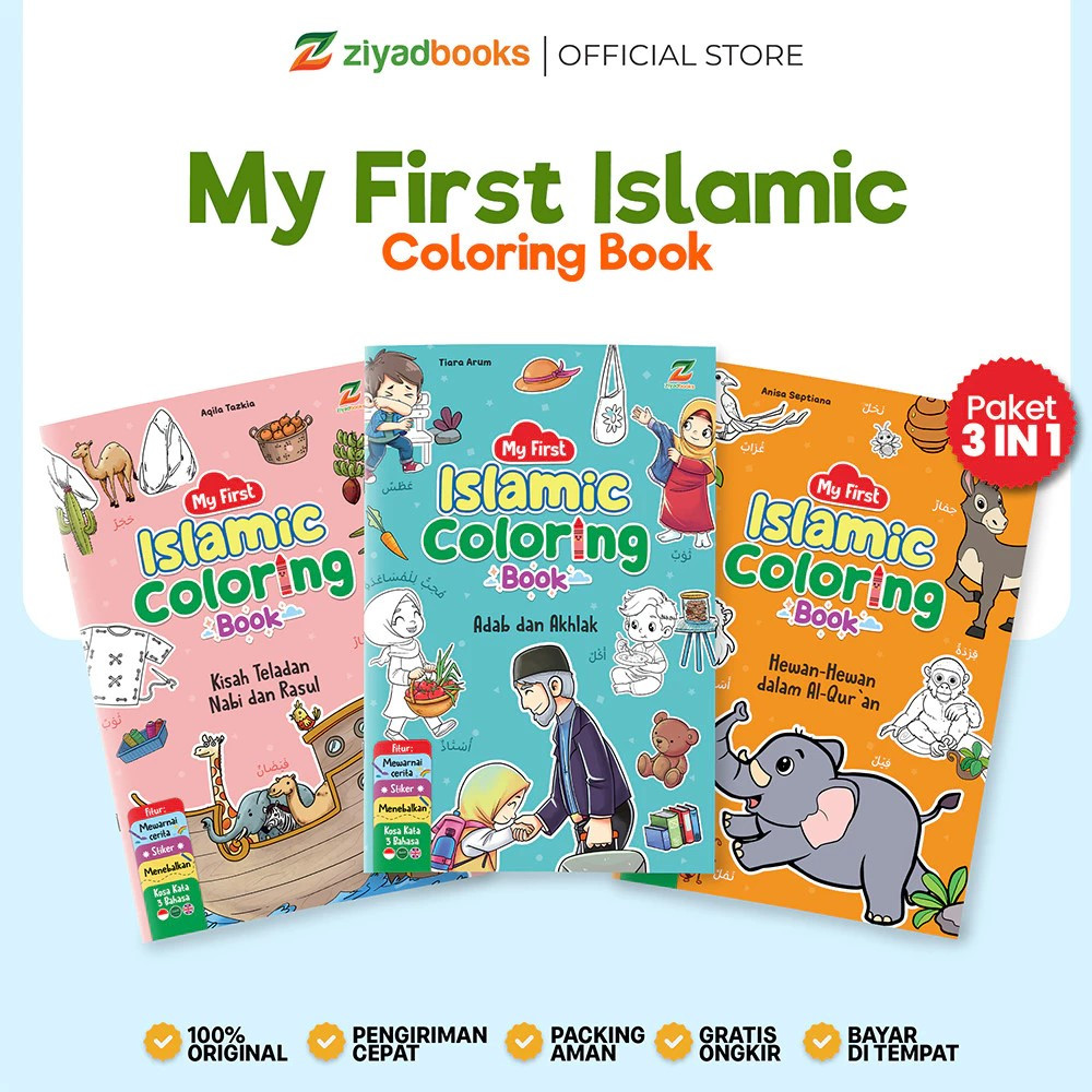 Jual Buku Mewarnai Anak TK /Anak PAUD - My First Islamic Coloring Book ...