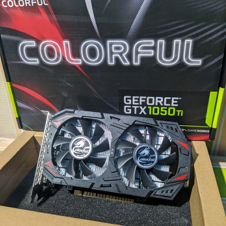 Jual VGA CARD COLORFUL GTX 1050 Ti 4GB DDR5 DUAL FAN GTX1050 Ti GTX 1050Ti GTX1050TI GPU MURAH ...