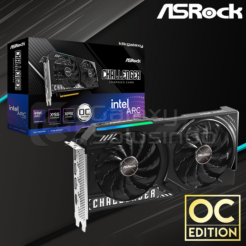 Jual Asrock Intel ARC B580 CHALLENGER 12GB OC GDDR6 VGA | Shopee Indonesia