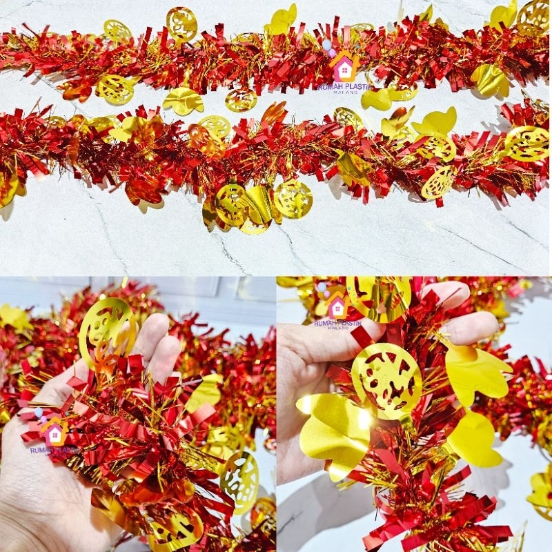 Jual Slinger IMLEK CHINESE NEW YEAR tensil rumbai bulu tali pita hiasan ...