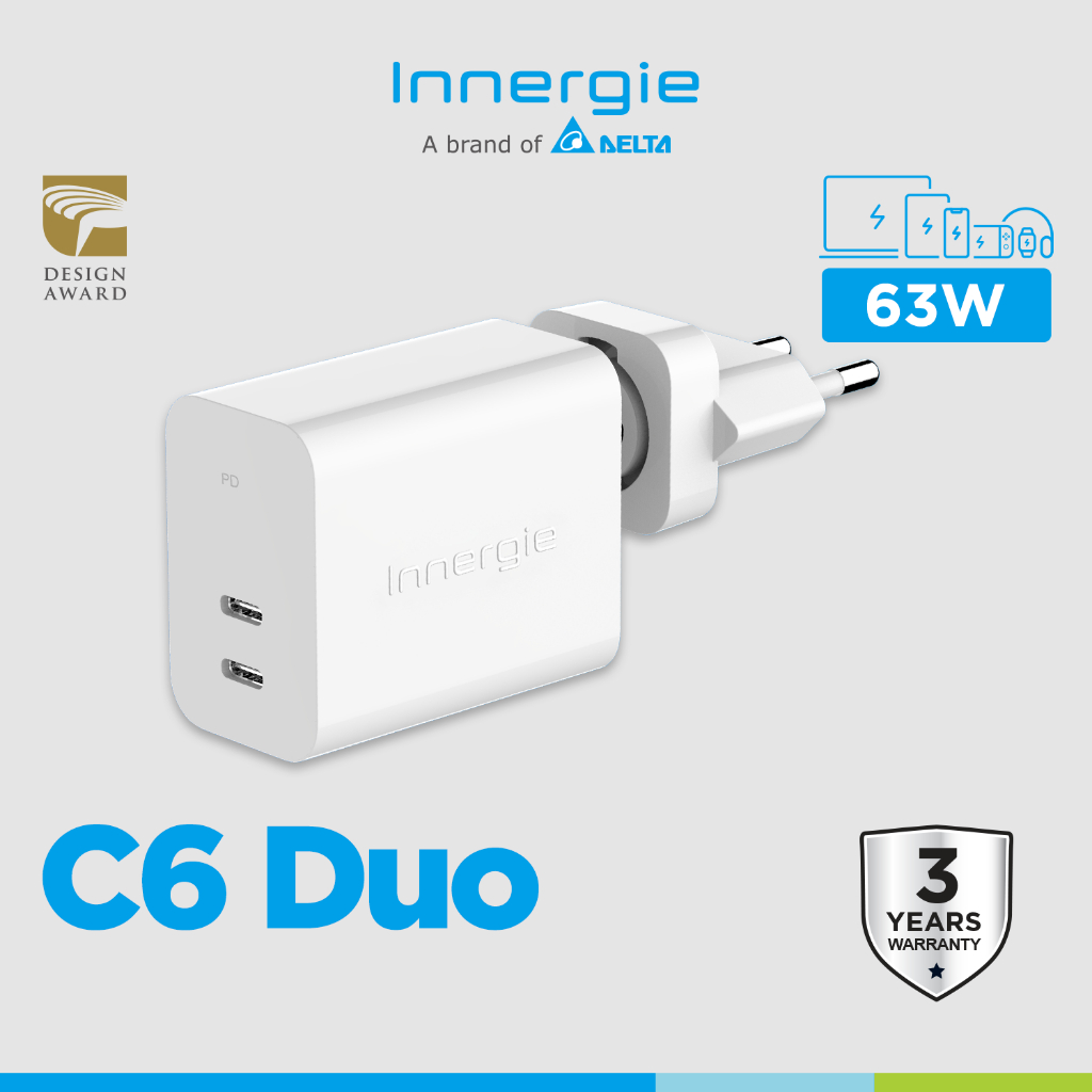 Jual Innergie - Charger Adapter Universal Type C - for Laptop ...