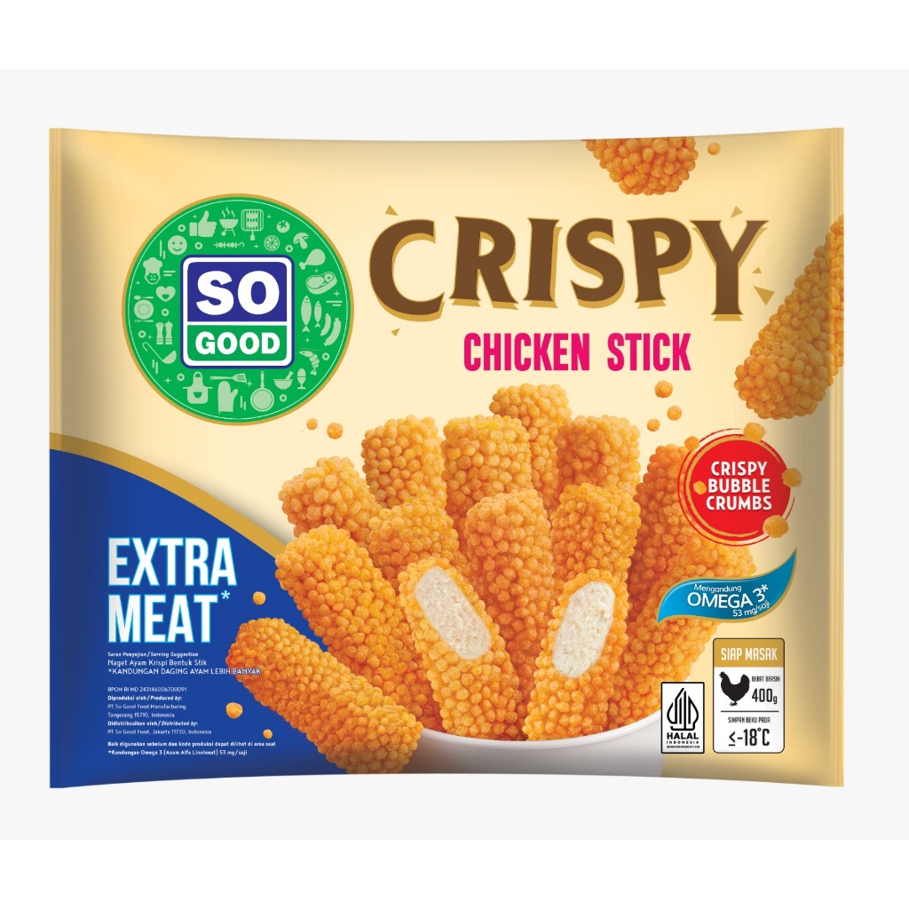 Jual SO GOOD CRISPY CHICKEN STICK 400GR NAGET STIK AYAM KRISPI HALAL ...