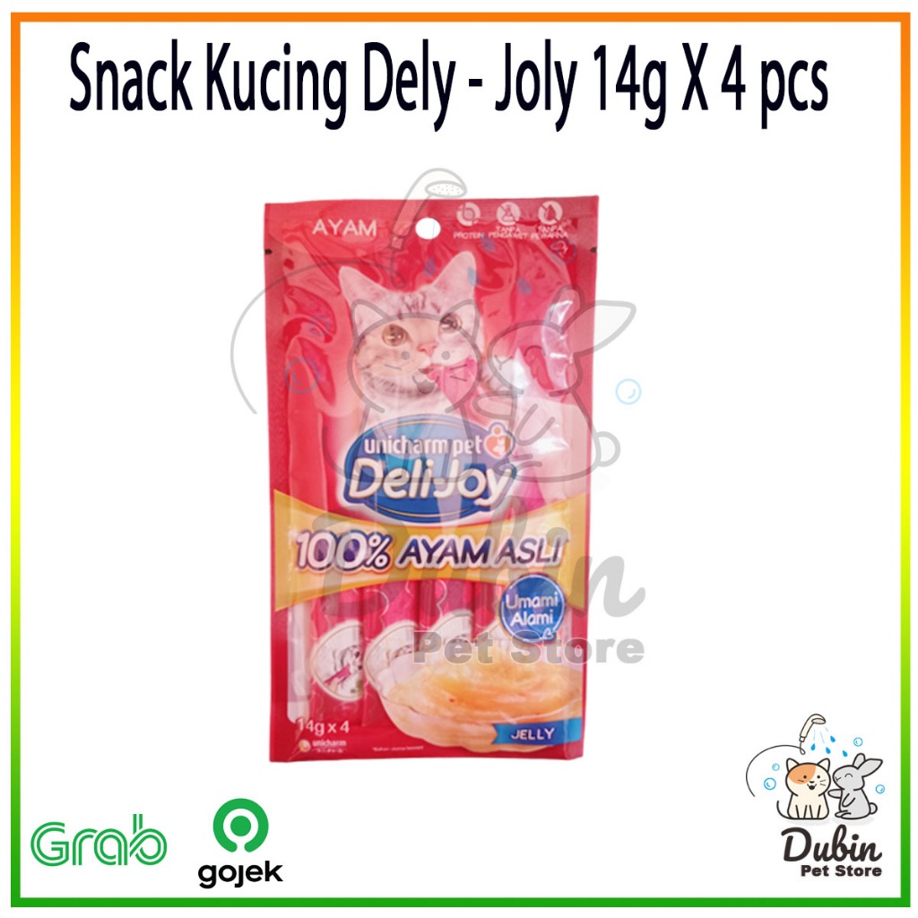 Jual Snack Cemilan Kucing Deli joy Jelly Rasa Ayam 4 x 14gram | Makanan ...