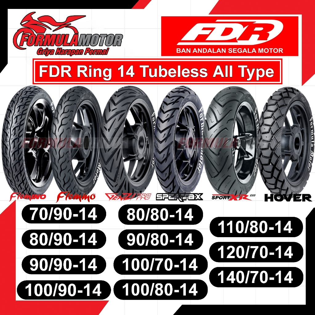 Jual [FDR Ring 14 Tubeless] Ban Tubles Motor All Matic Vario, Beat ...