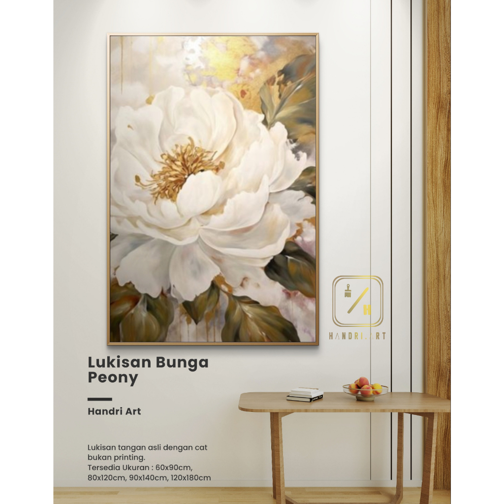 Jual Lukisan Bunga Mewah Minimalis | Original Hande made painting ...
