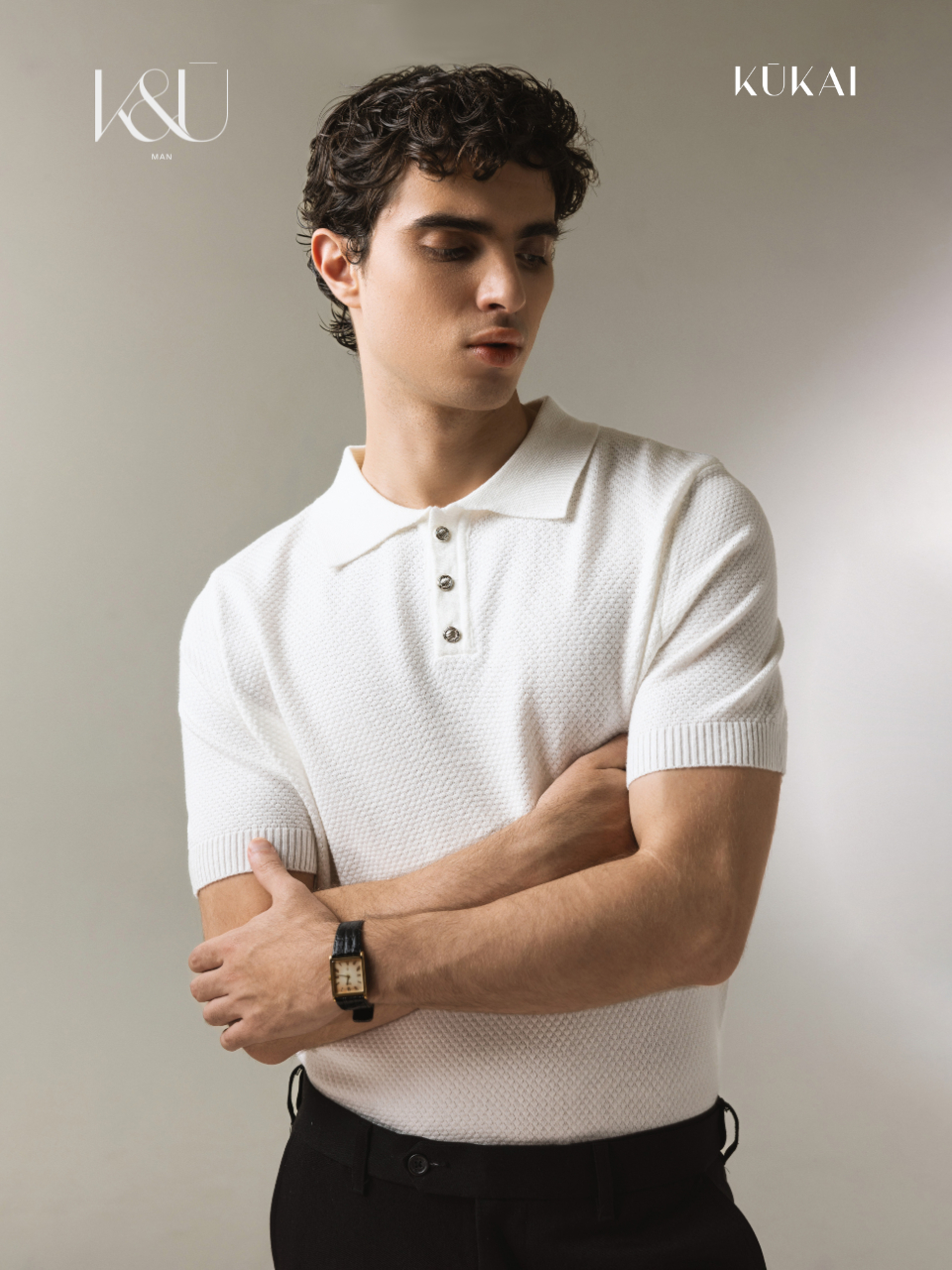 Jual KUKAI Man | Classic Polo Top - Kaos Polo Rajut Pria | Shopee Indonesia