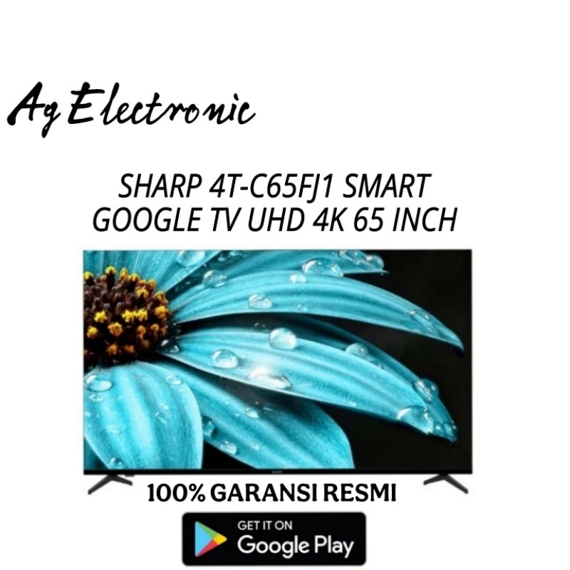 Jual LED TV SHARP 4T-C65FJ1X/4T-C65FJ1X GOOGLE TV UHD 4K | Shopee Indonesia