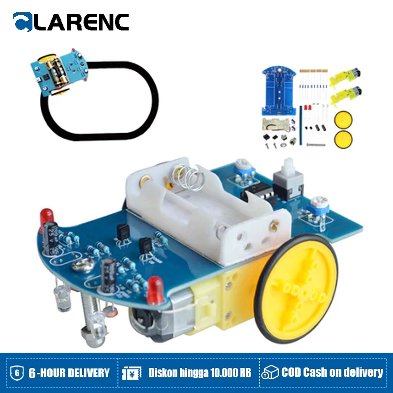 Jual DIY Kit Robot Tracking Line Follower Smart Car Edukasi Smart Car ...