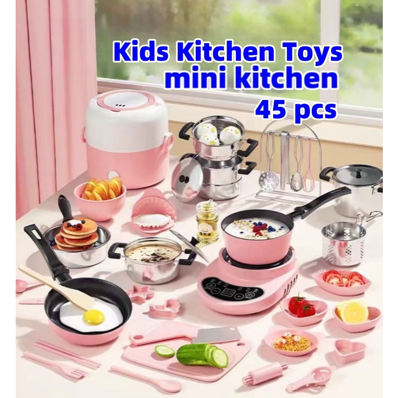 Jual 【READY】11/ 24/ 32/ 45pcs Set Dapur Mini Mainan Masak Pura-pura ...