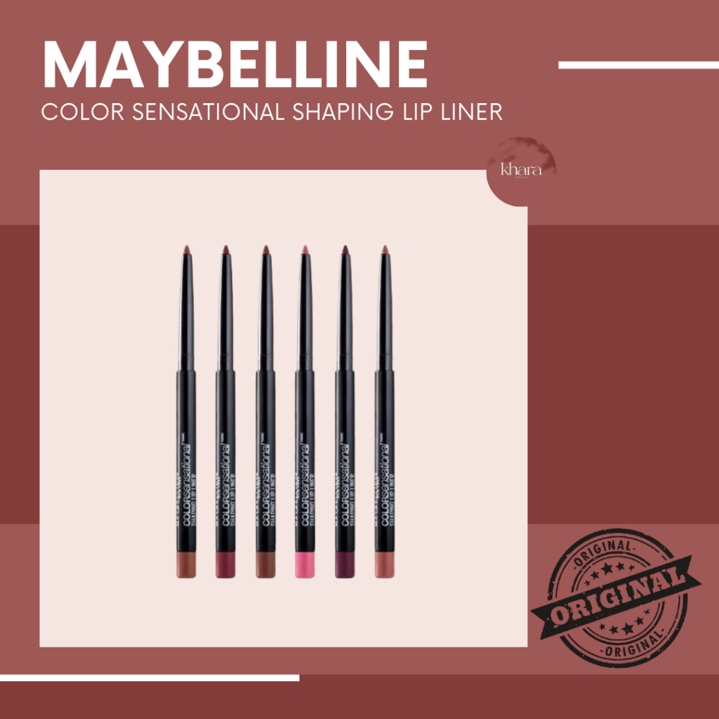 Jual SEGEL MAYBE COLOR SENSATIONAL SHAPING LIP LINER ORIGINAL BEST ...
