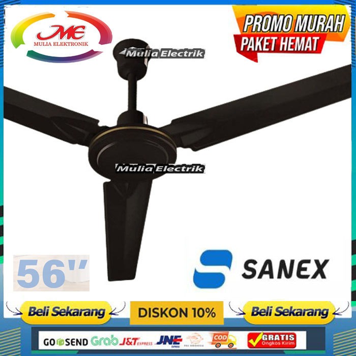 Jual Kipas Angin Langit-Langit (Ceiling Fan) Sanex 5601/5601 Ukuran 56 ...