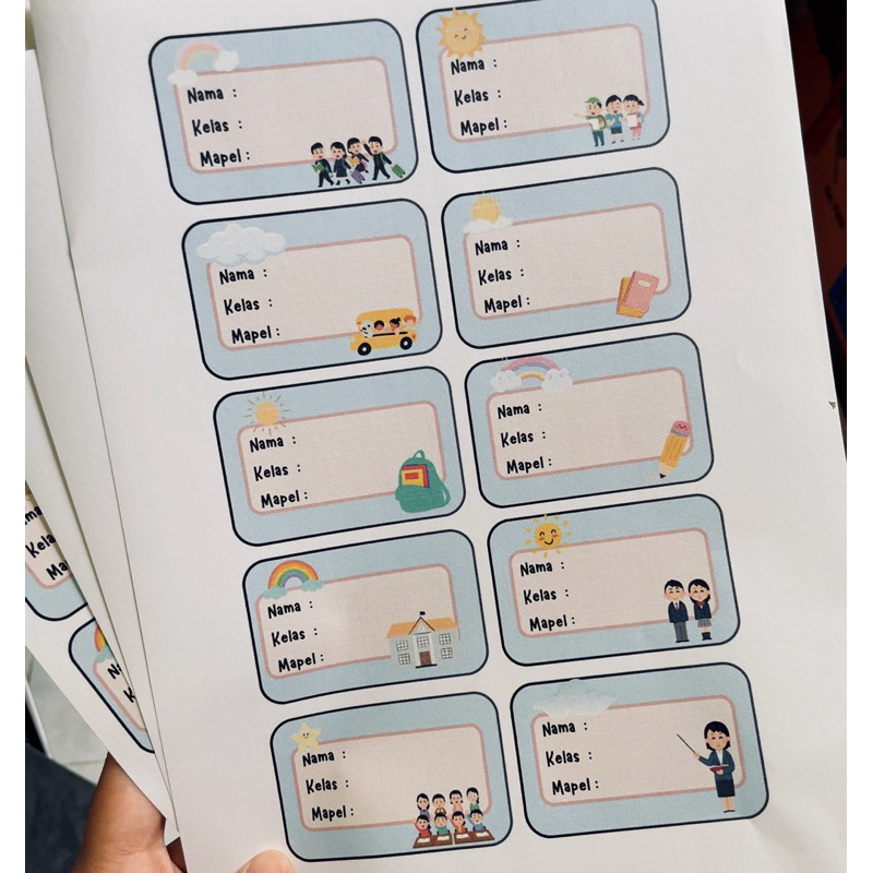Jual stiker mapel / stiker tempel mapel isi 10 | Shopee Indonesia