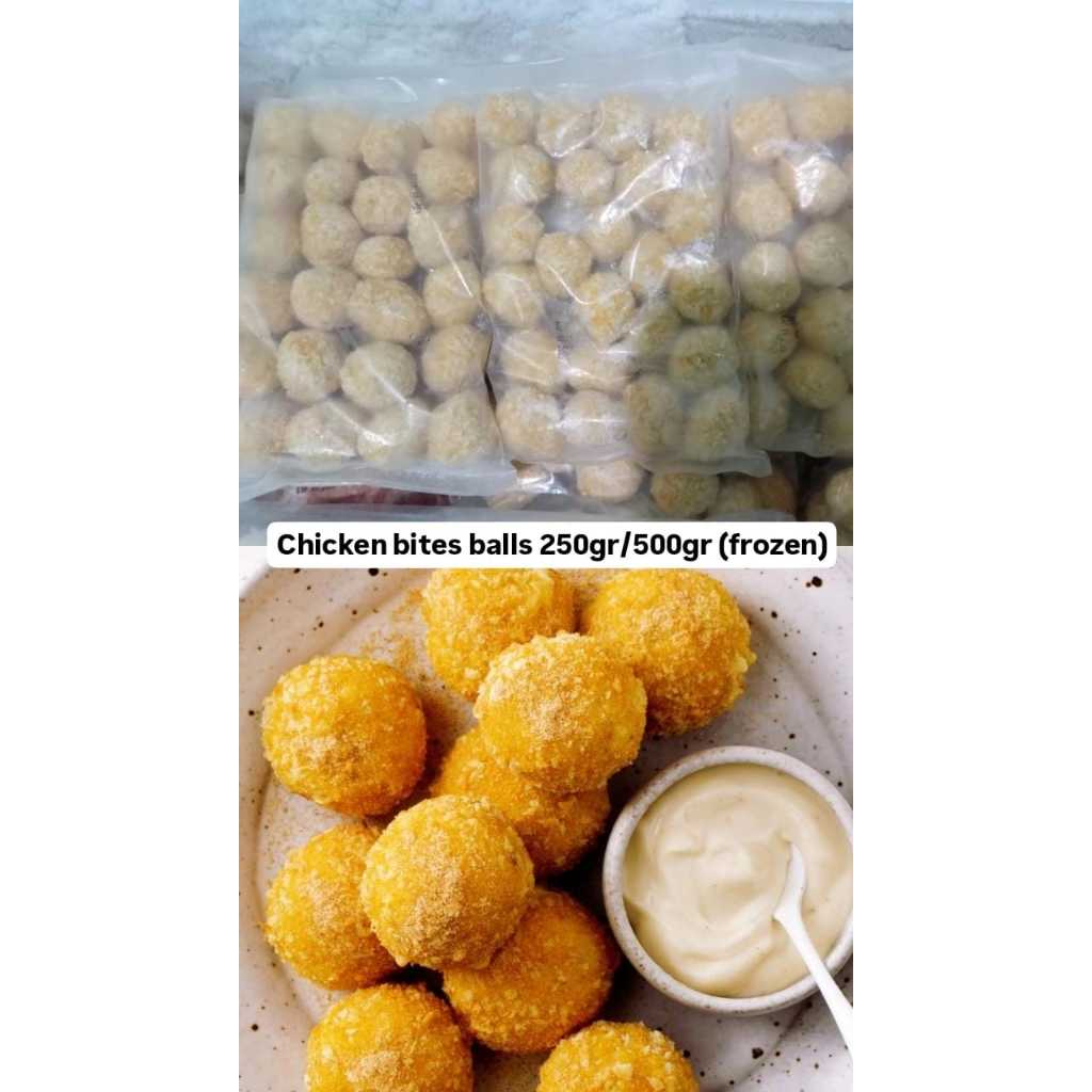 Jual Chicken bites ball ala mcd berat 250g & 500g (frozen) | Shopee ...