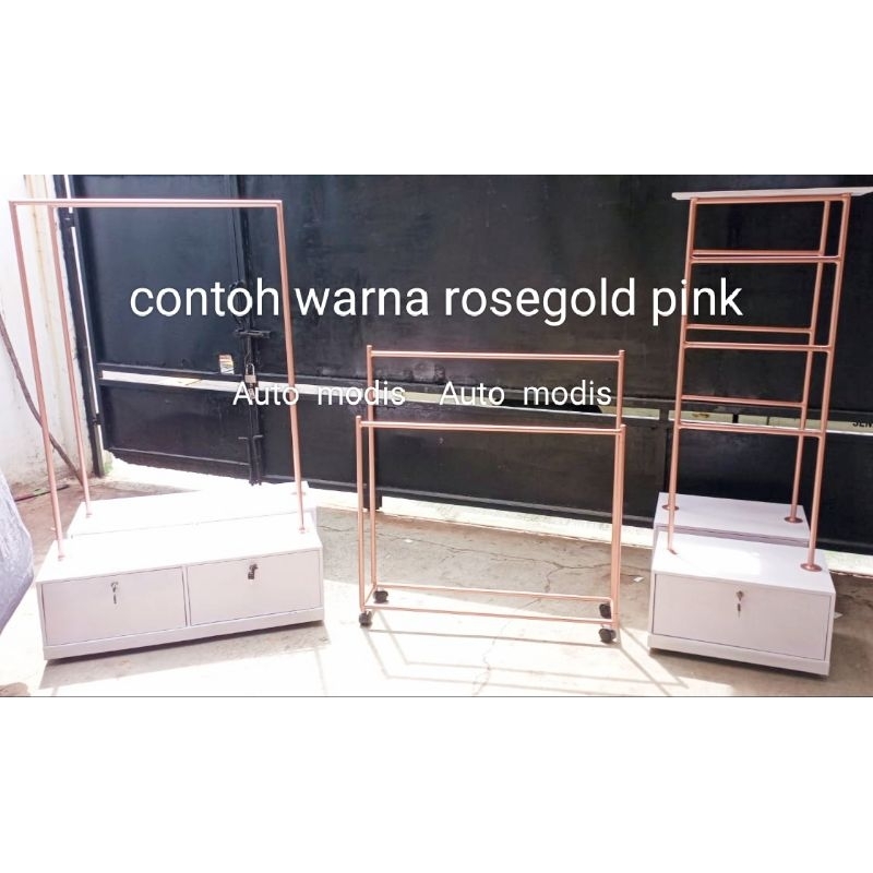 Jual RAK LACI LEMARI BAJU PAKAIAN MINIMALIS STOCK BOX BESI INDUSTRIAL ...