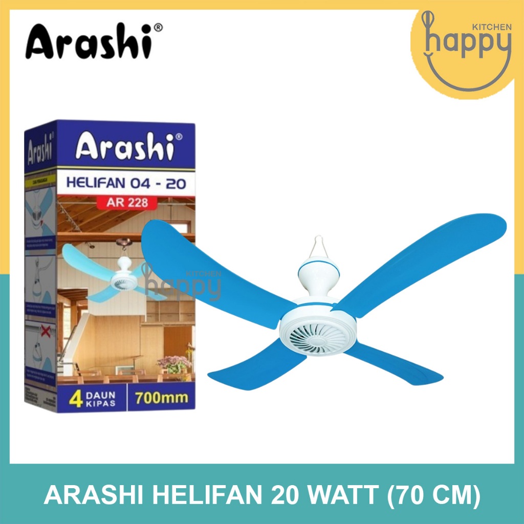 Jual Helifan Arashi Kipas Angin Gantung Plafon Helifan 20 Watt Ceiling ...