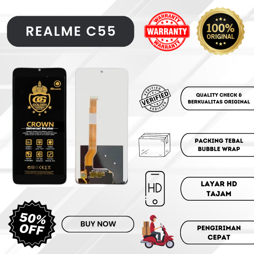 Jual LCD REALME C55 / A58 4G / A98 5G / F23 5G / A79 5G TOUCHSCREEN ...