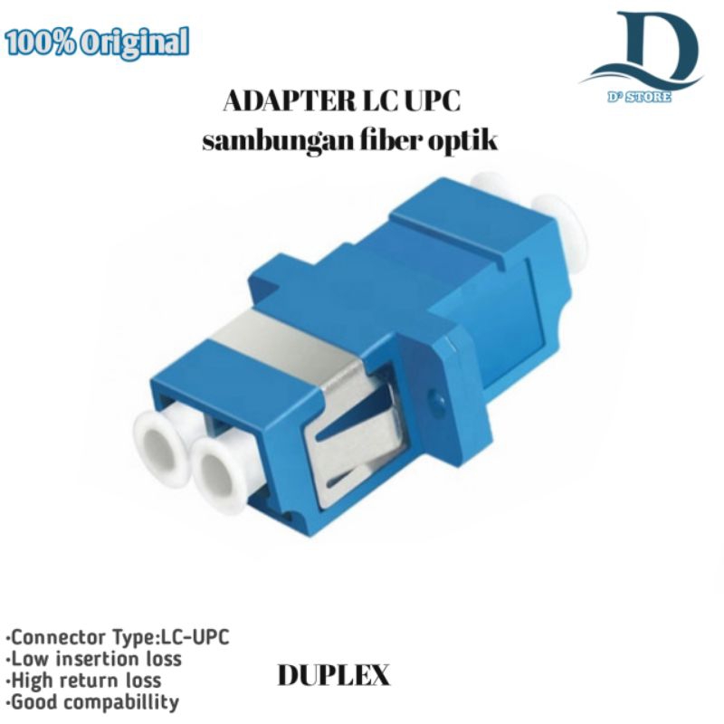 Jual Adapter Connector Fiber optic LC Duplex Sambungan Fiber optic LC ...