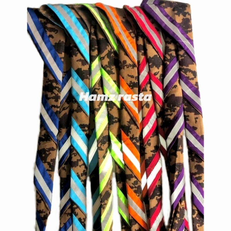 Jual Scraf loreng pramuka Lis menyala aneka warna | Shopee Indonesia